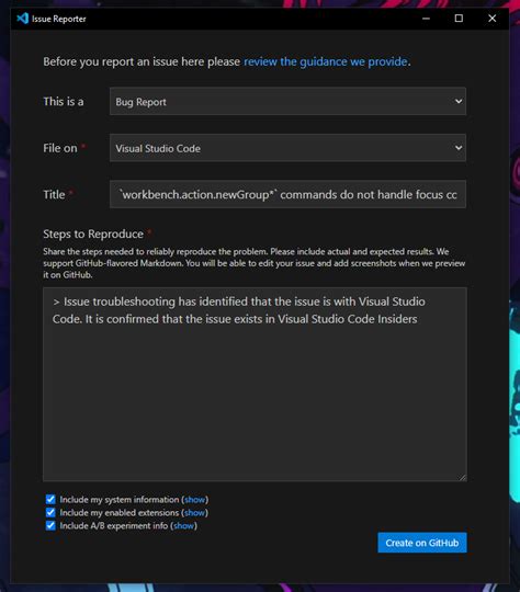 Creating A New Empty Editor Group Can Leave Focus In Inactive Group · Issue 189256 · Microsoft