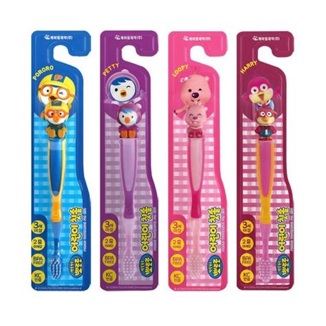 뽀로로 어린이 칫솔 세트 4p 뽀로로패티루피해리 4개입 1세트 위생건강세제 핸드폰닷컴