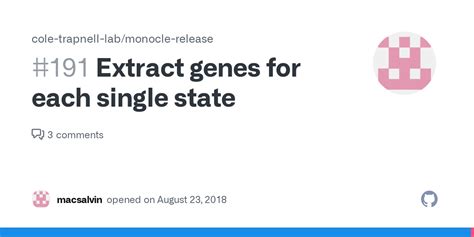 Extract Genes For Each Single State · Issue 191 · Cole Trapnell Labmonocle Release · Github