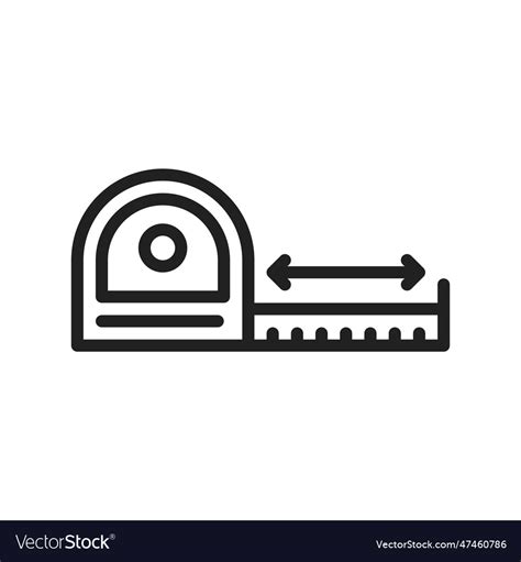 Measuring Tape Icon Image Royalty Free Vector Image