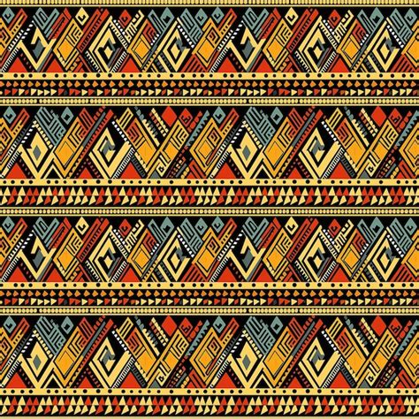 Premium Ai Image Ethnic African Pattern Seamless Pattern