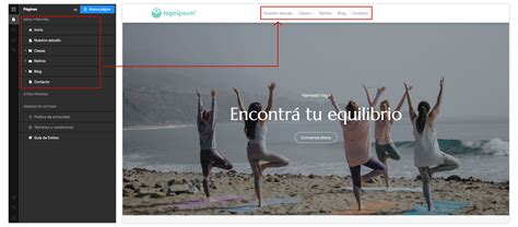 Encabezado Y Menú Principal Grid Web Engine