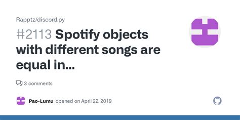 Spotify Objects With Different Songs Are Equal In On Member Update