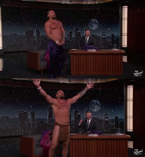 아쿠아맨 제이슨 모모아 생방송 중 다 벗었다둔부 노출 ★할리우드 스타뉴스