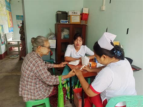 ထန်းတပင်မြို့နယ်၌ သွေးတိုး၊ ဆီးချို၊ နှလုံးသွေးကြောကျဥ်းရောဂါ ဝေဒနာရှင်များအတွက် ကျန်းမာရေးစောင့