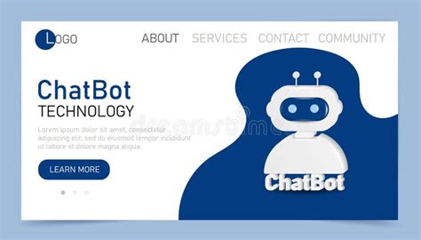 Chatbot Technology Landing Page Or Website Template Chatbot App Development Bot Development