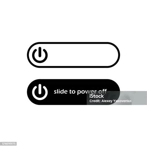 전환 버튼 끄기 또는 둥근 버튼 전원 스위치 아이콘입니다 버튼 기호는 고립 된 흰색 배경에 검은 색 흰색 컬러 디자인 개념으로 표시됩니다 Eps 10 벡터 개체 그룹에 대한