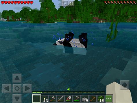 Fun Thing To Do In Minecraft Push A Lazy Panda Into The Water While It