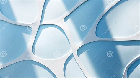 Abstract Blue And White Organic Shapes Stock Illustration Illustration Of Fluid Depth