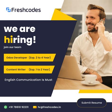 Hr Utsav Gajjar On Linkedin Odoodevelopers Contentwriter Jobopening