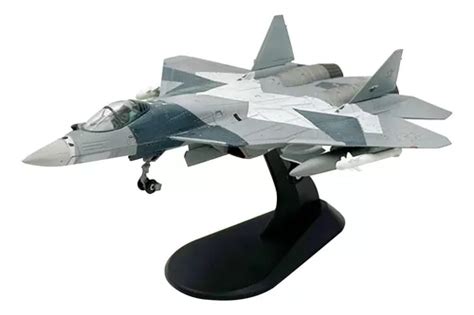 Diecast Model 1 100 Scale Su57 Fighter Para Sala De Estar Cuotas Sin Interés