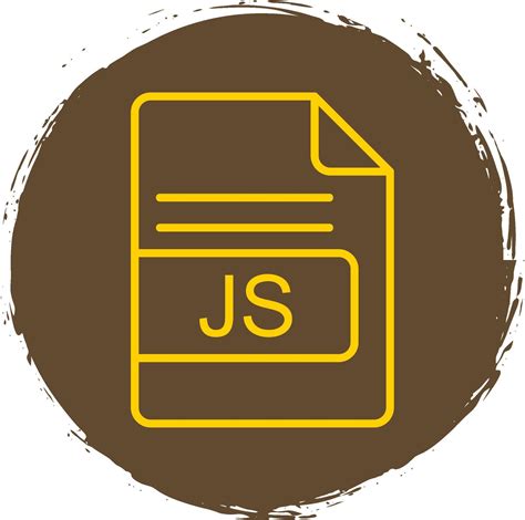 js file format line circle sticker icon 43960275 vector art at vecteezy