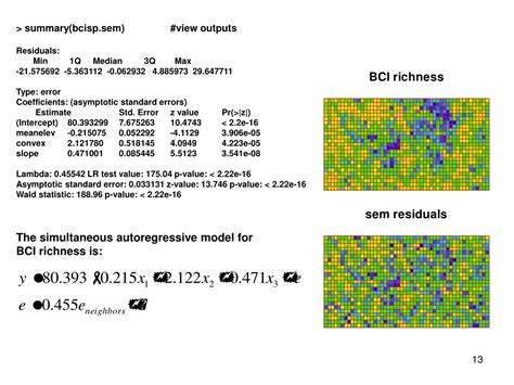 Ppt Spatial Autoregressive Models For Vegetation Distribution Analysis Powerpoint Presentation