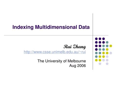 Ppt Indexing Multidimensional Data Powerpoint Presentation Free