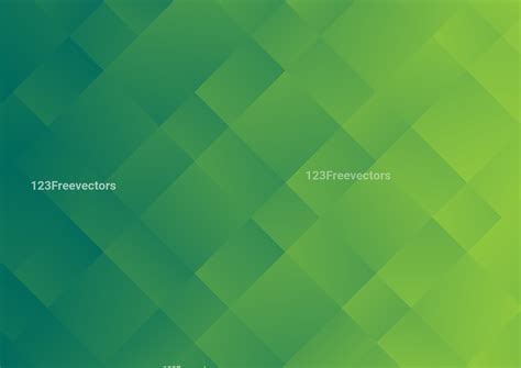 Green Gradient Triangular Background