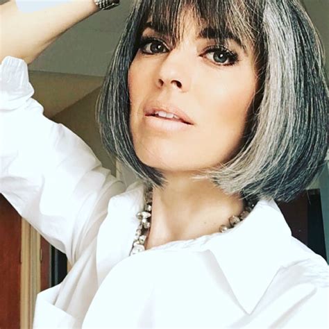 Gray Hair Extensions Bangs At Janna Altieri Blog