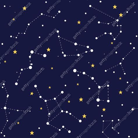 Space Seamless Pattern With Comets Constellations And Stars 이미지 1226644399 일러스트 무료 일러스트 게티이미지뱅크