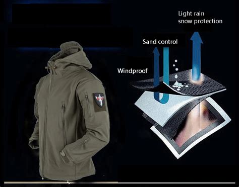 Водонепроницаемая куртка зимняя уличная мягкая оболочка камуфляжная с капюшоном дождевик Лыжная