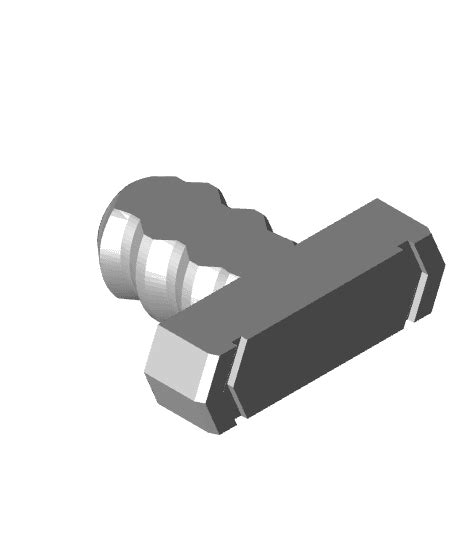 9 Mm Small Thread Flat Head T Bolt 3d Model By Multiboard On Thangs