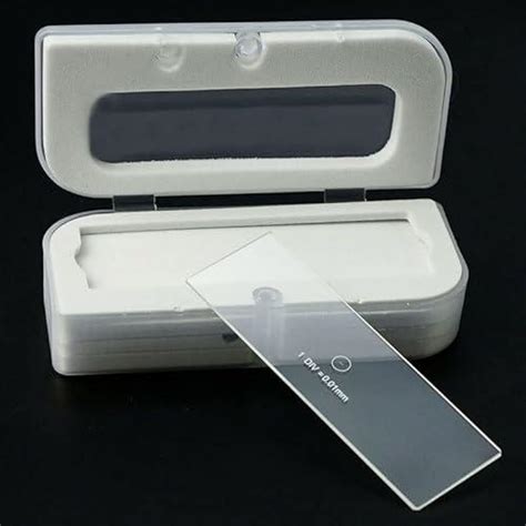 Lab Microscope Slides 0 01mm Microscope Stage Micrometer Calibration Slide With Measurement