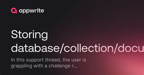 Storing Databasecollectiondocument Ids In Different Environments Dev And Prod Threads