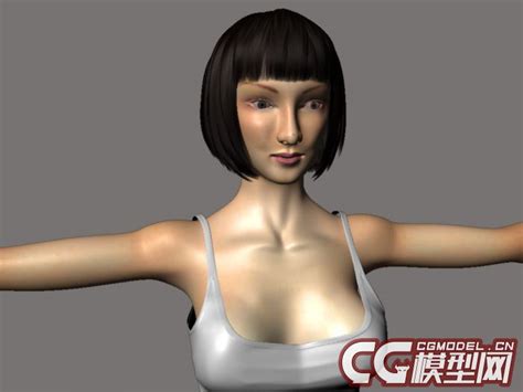 写实亚洲女人maya Obj贴图齐全模型 孩子 女模型库 模型下载 Cg模型网