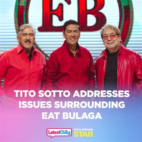 The Philippine Star On Twitter Tito Sotto Finally Spoke Up Amid The