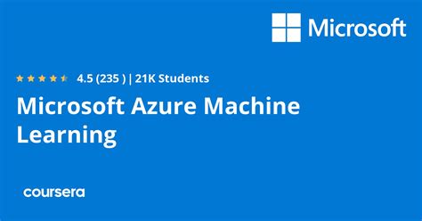 Microsoft Azure Machine Learning Coursera