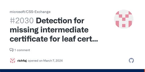 Detection For Missing Intermediate Certificate For Leaf Cert Used By Transport · Issue 2030
