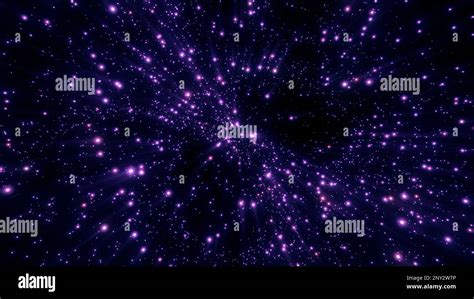 Glitter Particles Abstract Background Motion Flickering Particles With Bokeh Effect Looking