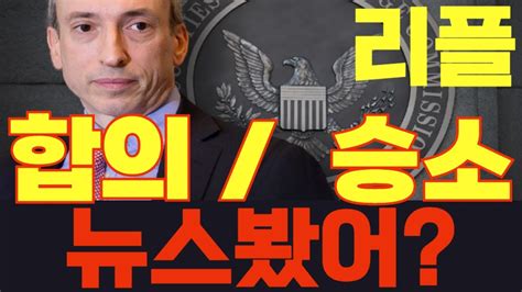 리플 Xrp 합의 승소 ⎪ 뉴스봤어 Youtube