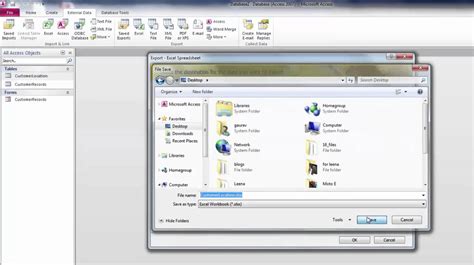 How To Convert Ms Access Database To Excel Youtube