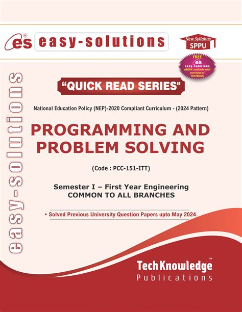 Easy Solution Programming And Problem Solving Techknowledge