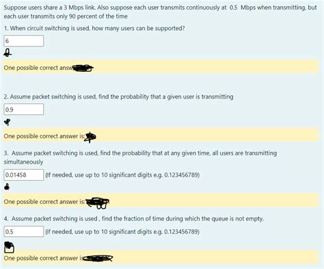 Solved Suppose Users Share A 3 Mbps Link Also Suppose Each