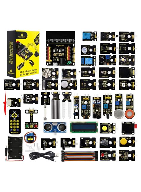 مواصفات و سعر Keyestudio 45 Sensors Starter Kit for BBC Microbit