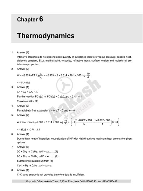 Cls Sol Cat Neet 22 23 Xi Che Module 1 Level 1 Chapter 6 Pdf