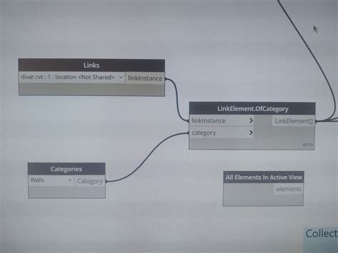 Filter Walls In The Linked File In Active View Revit Dynamo