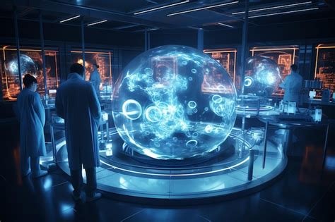 Premium AI Image Scientists In A Secret Lab Doing Advanced Research