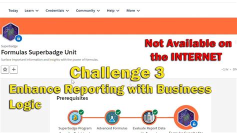 Formulas Superbadge Unit Challenge 3 Enhance Reporting With Business Logic Youtube