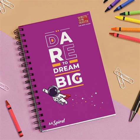 Perfect Bound Purple Spiral Binding Notebook Paper Size A4 At Rs 110