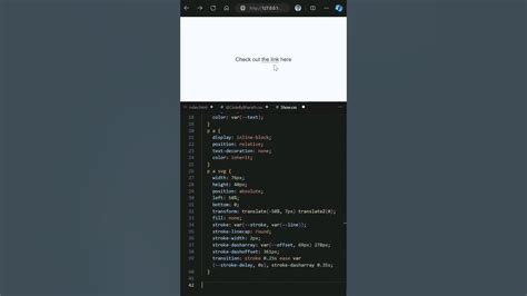 Day 063 😍css Link Hover Animation Coding Webdevelopment Frontend