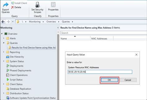 Sccm Mac Address Query Find Device Name With Mac Address