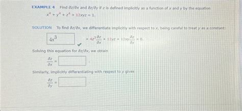 Solved EXAMPLE Find Z X And Z Y If Z Is Defined Chegg Com