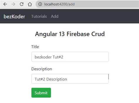 Angular 13 Firebase Crud With Realtime Database Angularfiredatabase