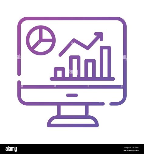 Data Chart On Lcd Display Showing Vector Of Market Analysis In Modern