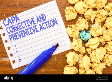 Conceptual Hand Writing Showing Capa Corrective And Preventive Action Business Photo Text