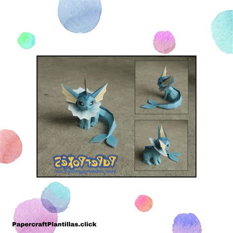 Vaporeon Chibi Papercraft