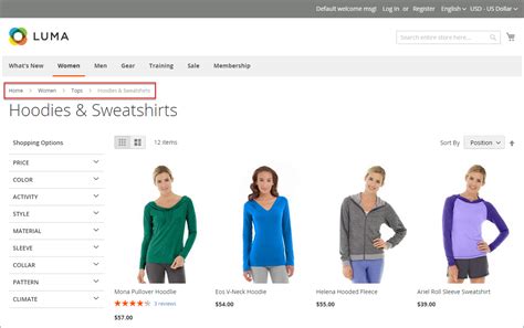 Magento2面包屑路径