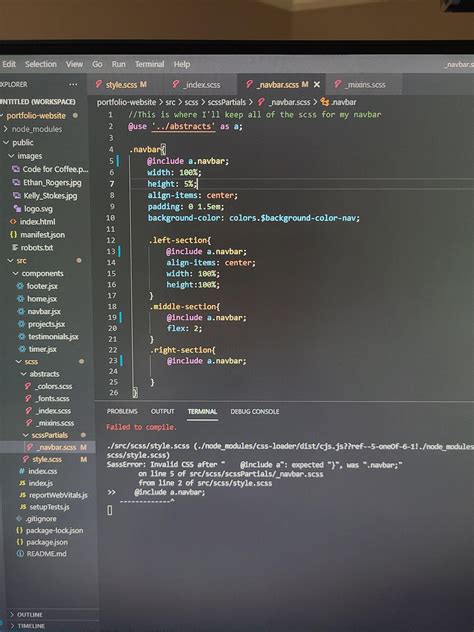 Failed To Compile Rsass