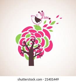 Tree Bird Stock Vector Royalty Free Shutterstock